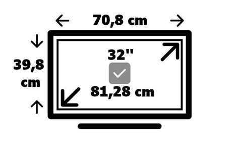 Televisión 32 pulgadas en centímetros DESCUBRIR