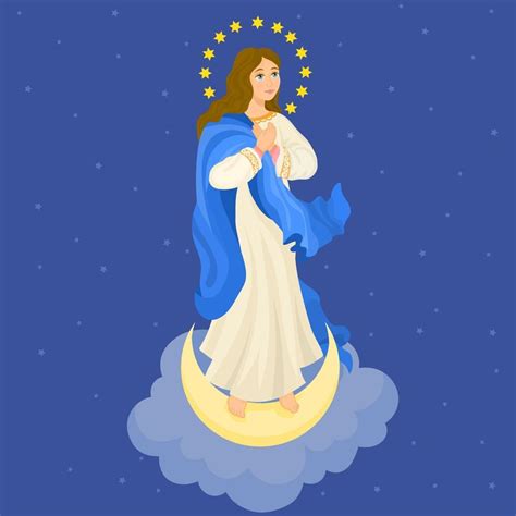 nuestra señora inmaculada concepción Virgen María 3316951 Vector en