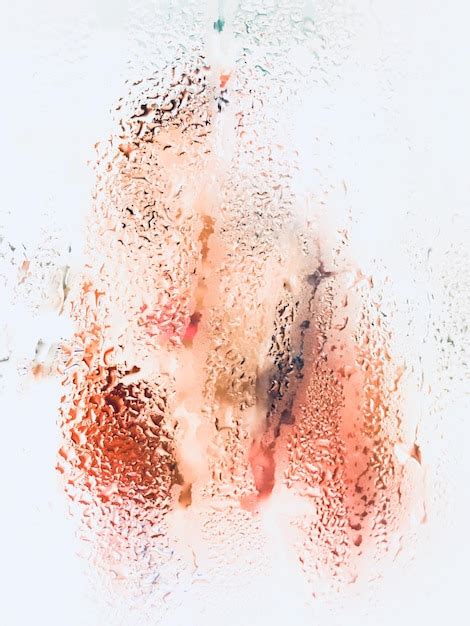 Premium Photo Close Up Of Woman Seen Through On Wet Glass