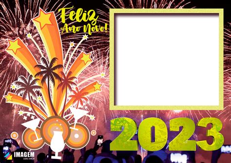 Moldura Para Colagem De Foto Feliz Ano Novo 203 PNG Imagem Legal