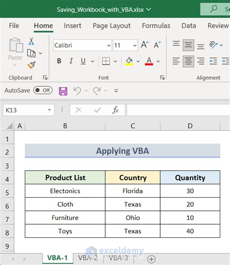 Using Excel VBA To Save A Workbook As A New File In The Same Folder 3