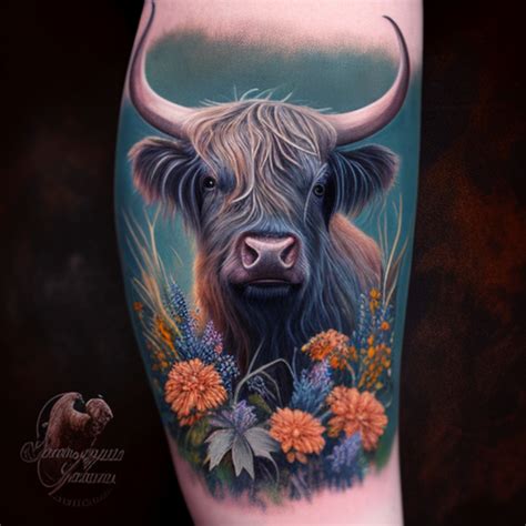 Highland Cow Tattoo Ideas Tattooclue