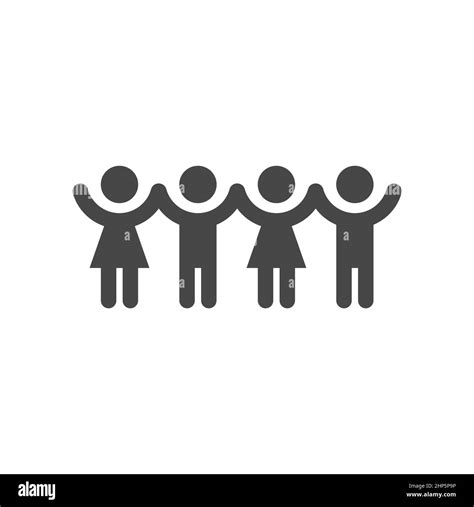 Niños tomados de la mano Imágenes vectoriales de stock Alamy