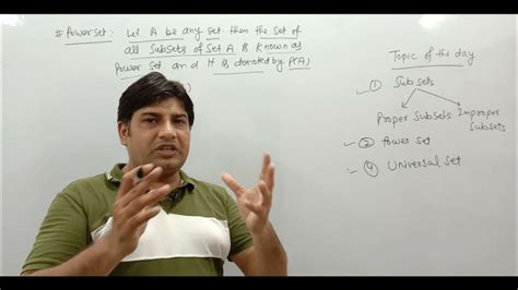 4 subsets proper subsets improper subsets power set universal set youtube