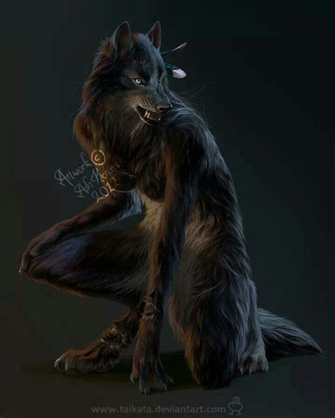 1fbdf646d1e8dc472a635b4d6a10683a 718897 Werewolf Art Female