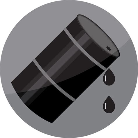 Premium Vector Flat Icon Oil Barrel