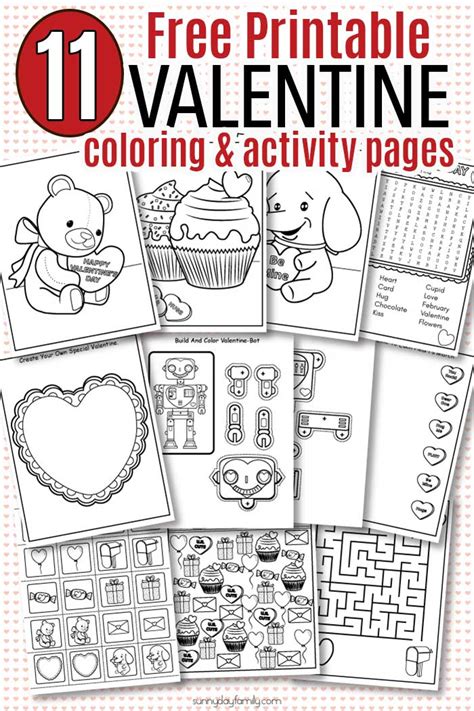 Valentine Activity Sheets Free Printables