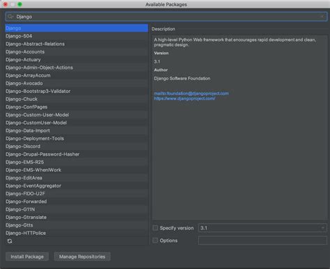 Unresolved References Error Django In PyCharm And IntelliJ
