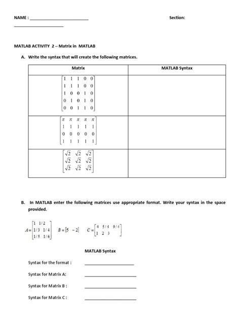 syntax for the format syntax for matrix a syntax for matrix b syntax for matrix c pdf