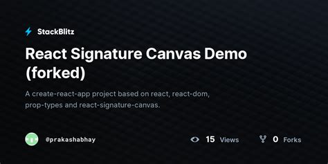 React Signature Canvas Demo Forked StackBlitz