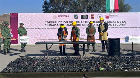 Destruye SEDENA Más de 200 Armas y 44 Mil Municiones Decomisadas
