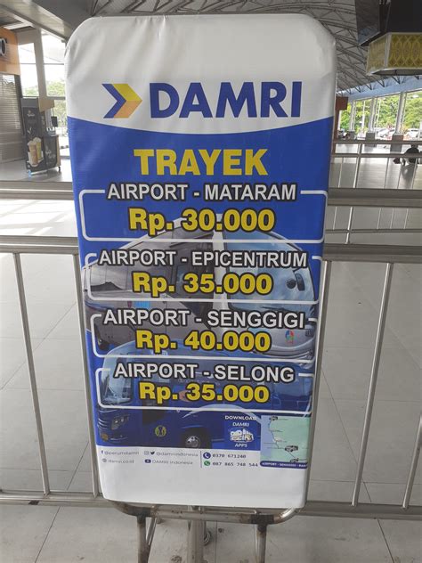 Jadwal Serta Tarif Bus Damri Bandara Mataram Senggigi Dan Sumbawa