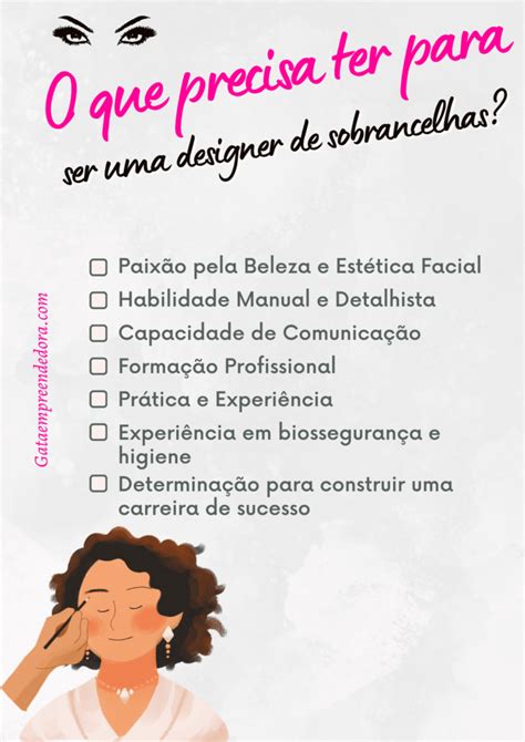O Que Precisa Ter Para Ser Uma Designer De Sobrancelhas Descubra 5