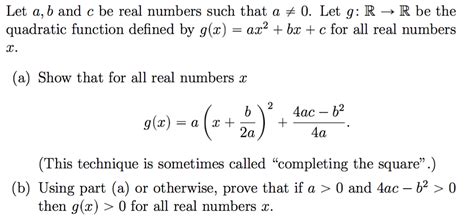solved let a b and c be real numbers such that a notequalto