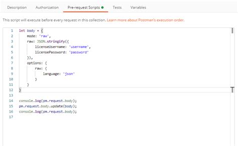 edit request body in pre request script 🌱 just getting started postman community