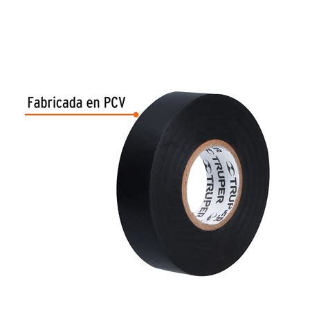 M Truper Cinta De Aislar De M X Mm Negra Truper