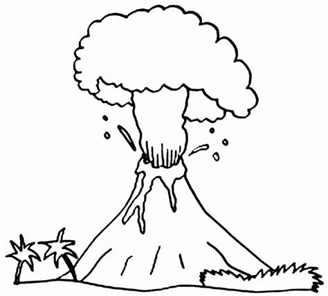 Coloring Pages Volcano This Pic You Could Find At Coloring Pages For