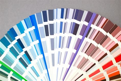 Catálogo de amostras de cores guia de paleta de cores Foto Premium