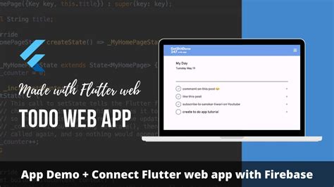 Build Todo Web App Made With Flutter And Firebase Firestore Part 1 Flutter Tutorial For
