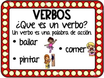 Verbos Concordancia Verbo Sujeto Spanish Verbs Subject Verb Agreement