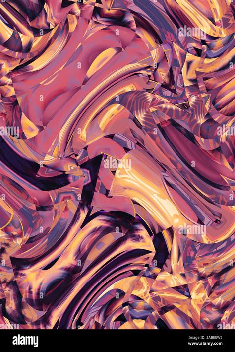 Abstract Creative Poster Template Geometric Design With Liquids