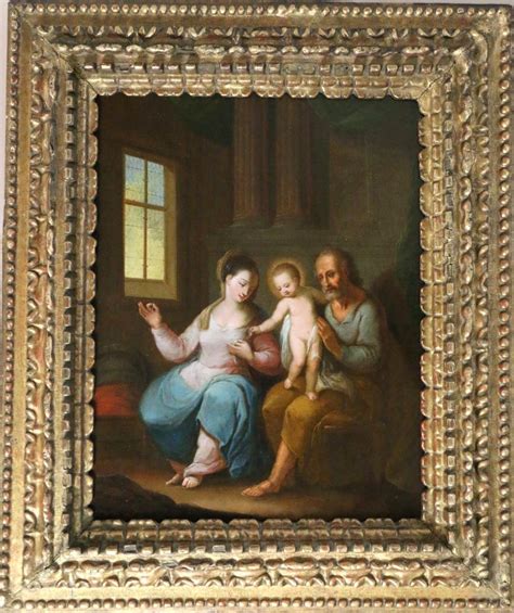 Ecole Flamande Du E Si Cle Monogramm E La Sainte Famille Dans Un