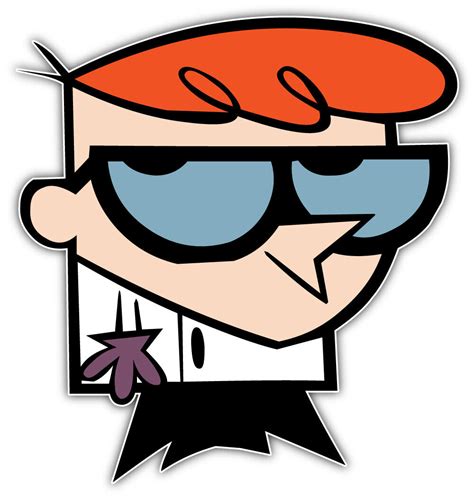 Dexter Character Dexters Laboratory Cartoon Sticker Bumper Decal