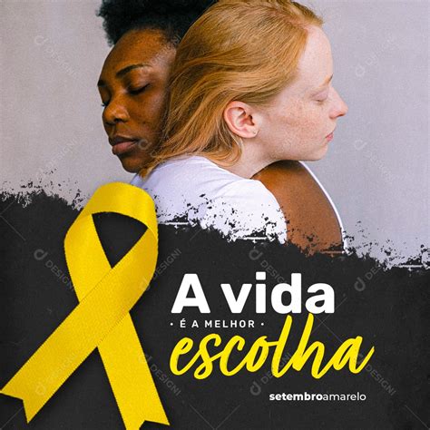 Setembro Amarelo Mês De Prevenção Ao Suicídio Social Media PSD Editável