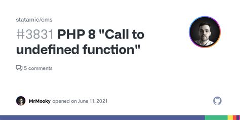 php 8 call to undefined function · issue 3831 · statamic cms · github