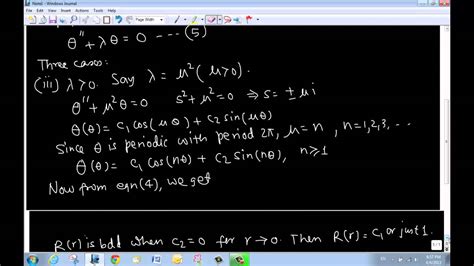 dirichlet problem for a circle youtube