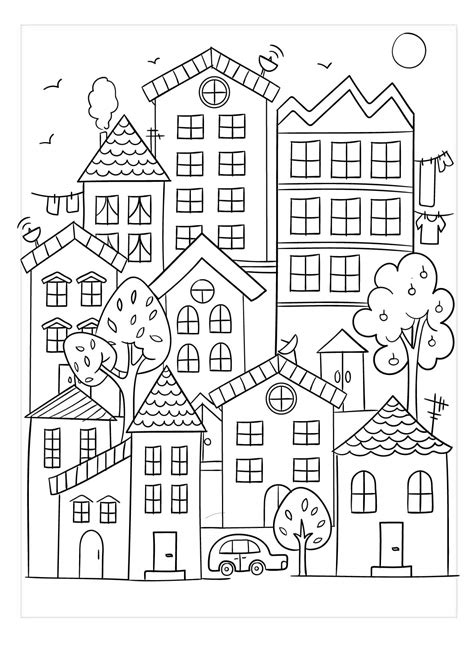 Disegno Edificio Della Casa Da Colorare Scarica Stampa O Colora