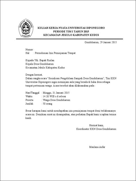Contoh Surat Balasan Permohonan