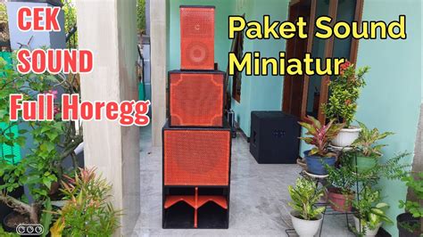 Cek Sound Paket Sound Miniatur Murah Berkualitas Komplit Siap Bunyi