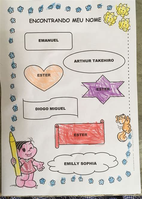 Atividade Do Nome Educacao Infantil