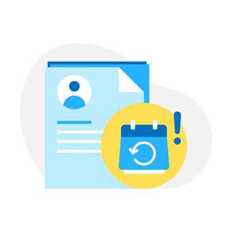 Update Personal Data Information Concept Illustration Flat Design