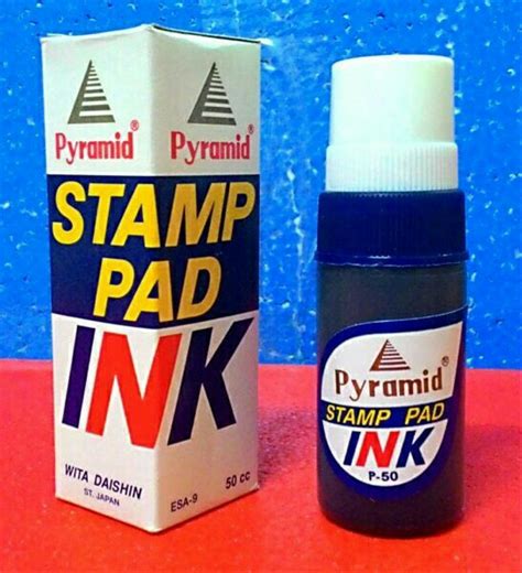 Jual Pyramid Stamp Pad Refill Ink Warna Biru Tinta Stempel Pyramid Di