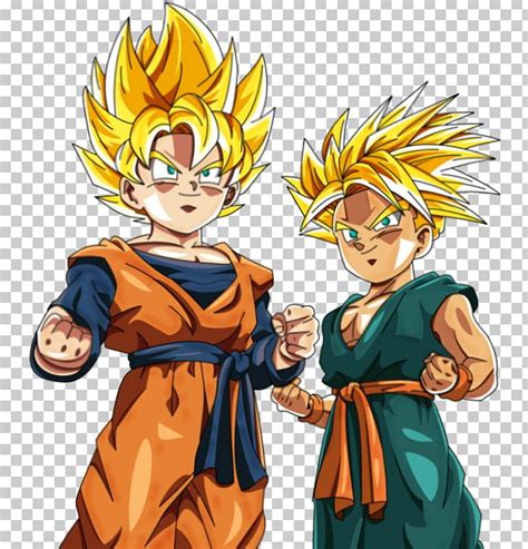 Goten Trunks Goku Vegeta Gohan PNG Clipart Anime Art Aura Cartoon