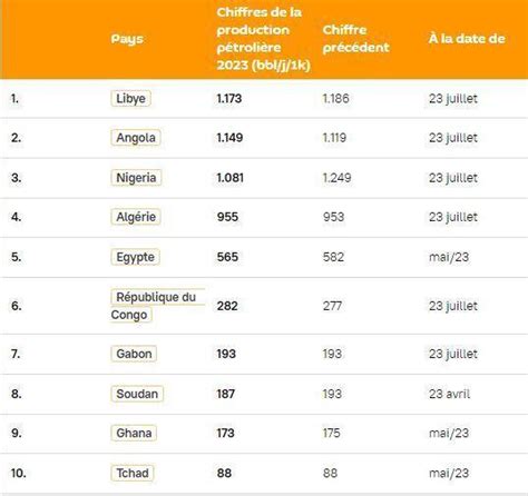 Top 10 des plus grands producteurs de pétrole en Afrique en 2023 São