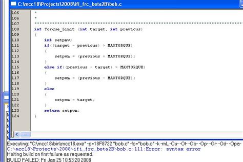 Mplab Syntax Error No Way Programming Chief Delphi