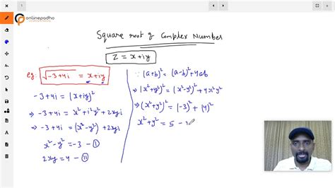 square root of complex number youtube