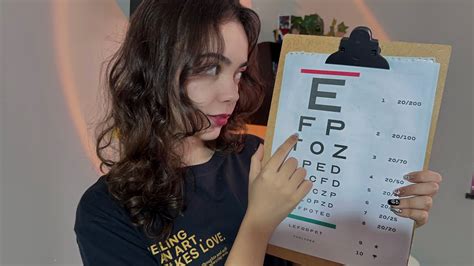 ASMR Oftalmologista Examinando Sua Vista YouTube
