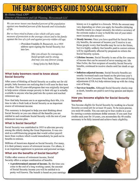 The Baby Boomer S Guide To Social Security Lifetime Paradigm