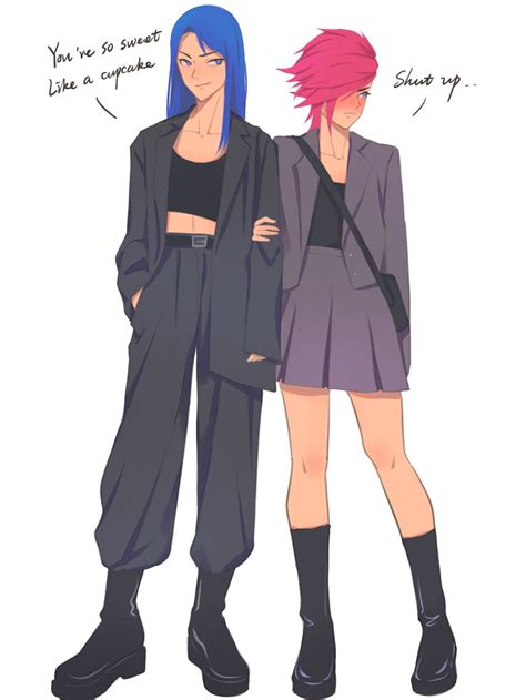 Caitlyn And Vi League Of Legends And 1 More Drawn By Wuzeirou Danbooru