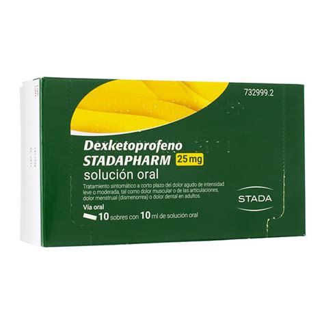 DEXKETOPROFENO STADAPHARM EFG 25 MG 10 SOBRES SOLUCION ORAL 10 ML
