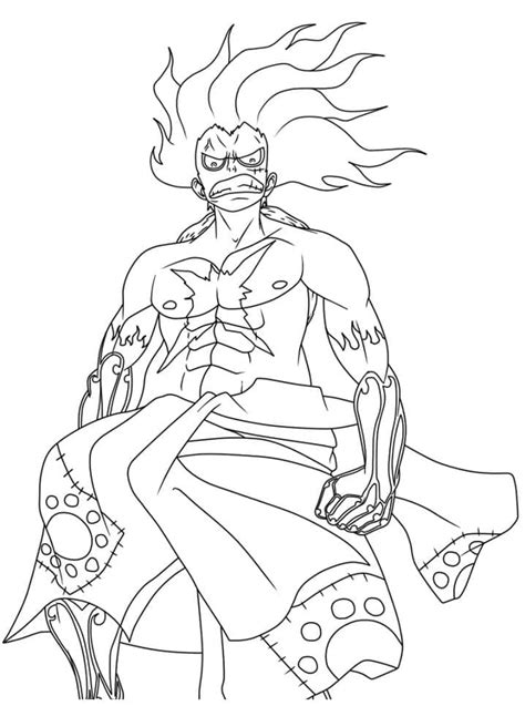 Desenhos De Luffy Gear 4 Para Colorir E Imprimir ColorirOnline