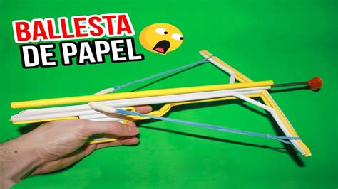 Como Fabricar Una Ballesta De Papel DIY Juguetes Con Material