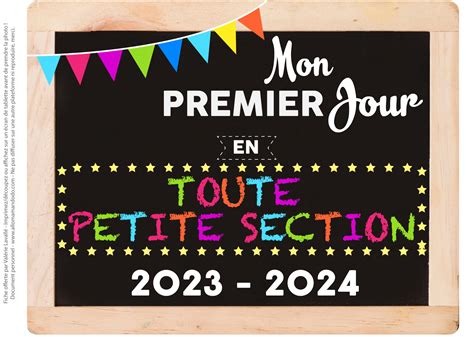 Affiches de rentrée scolaire 2023 2024 PREMIER JOUR D ECOLE à