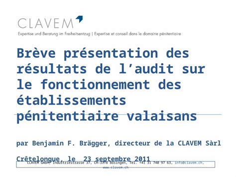 PPT Brève présentation des résultats de laudit sur le fonctionnement