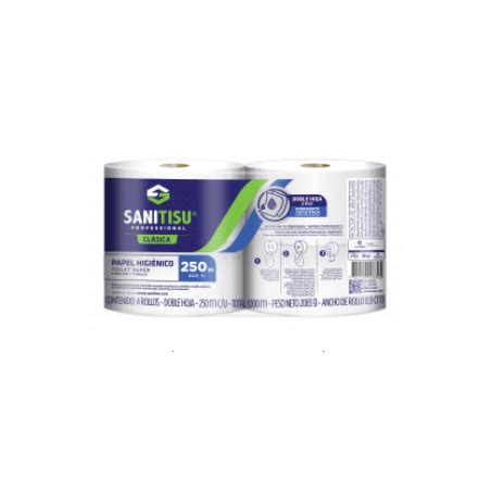 Papel Hig Jumbo Bco Hd X Mts X Rollos Sani Tisu