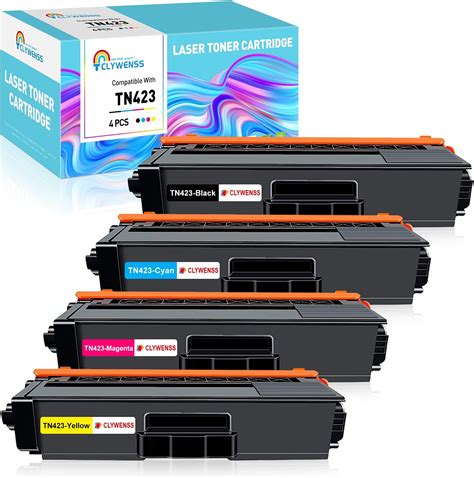 Clywenss TN423 Toner Cartridges Compatible With Brother TN423 TN421 TN
